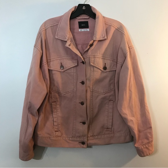 BDG | Jackets & Coats | Bdg Dusty Rose Pink 8s Light Denim Trucker ...